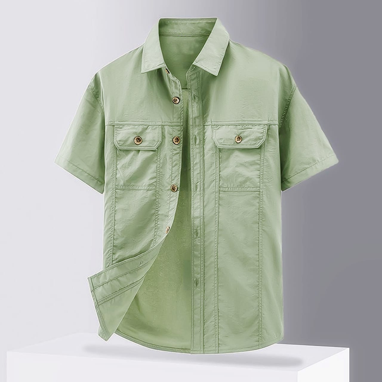 Half sleeves panel shirt || 1521